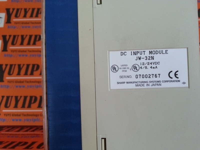 SHARP JW-32N DC INPUT MODULE - 裕益科技自動化設備可程式編碼器PLC分散式控制系統DCS